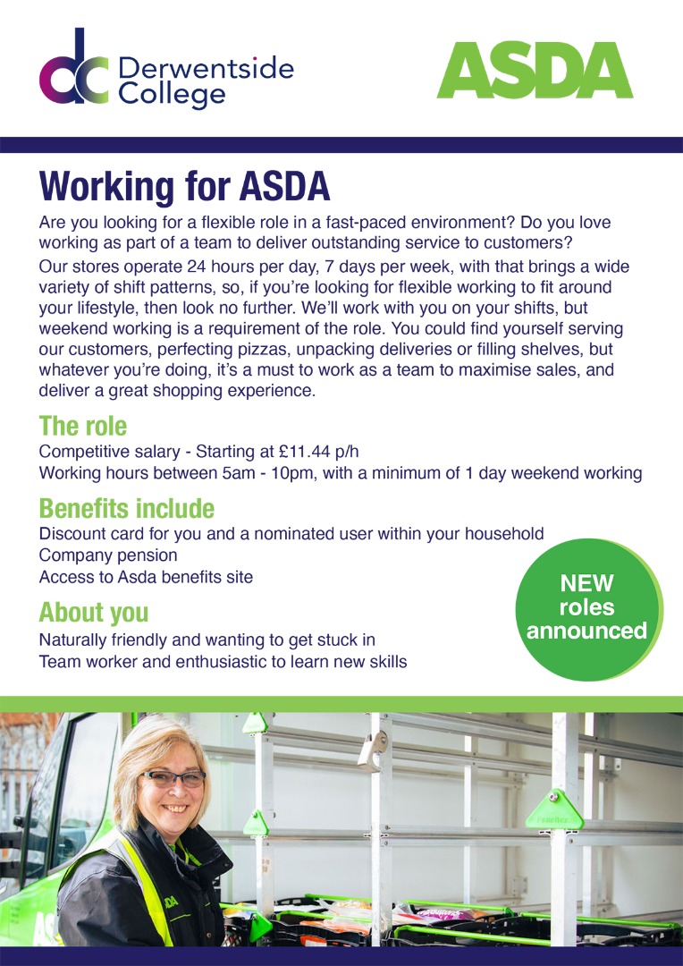 Derwentside College | Asda Stanley Recruitment Academy